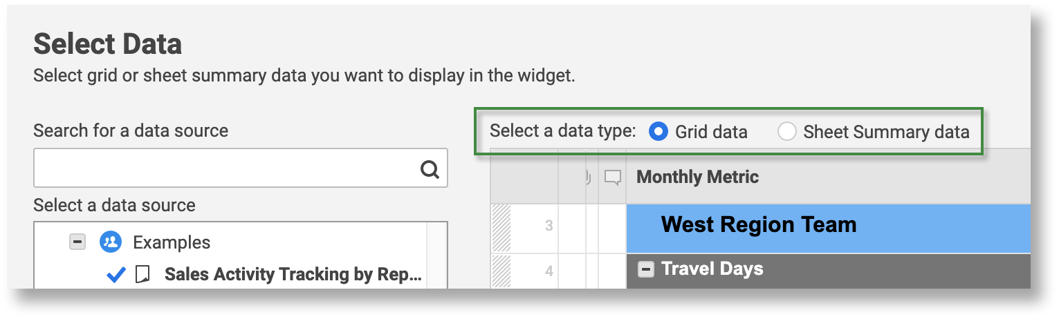 Widget Types for Smartsheet Dashboards | Smartsheet Learning Center