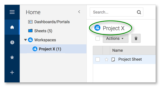 Manage Items in a Workspace | Smartsheet Learning Center